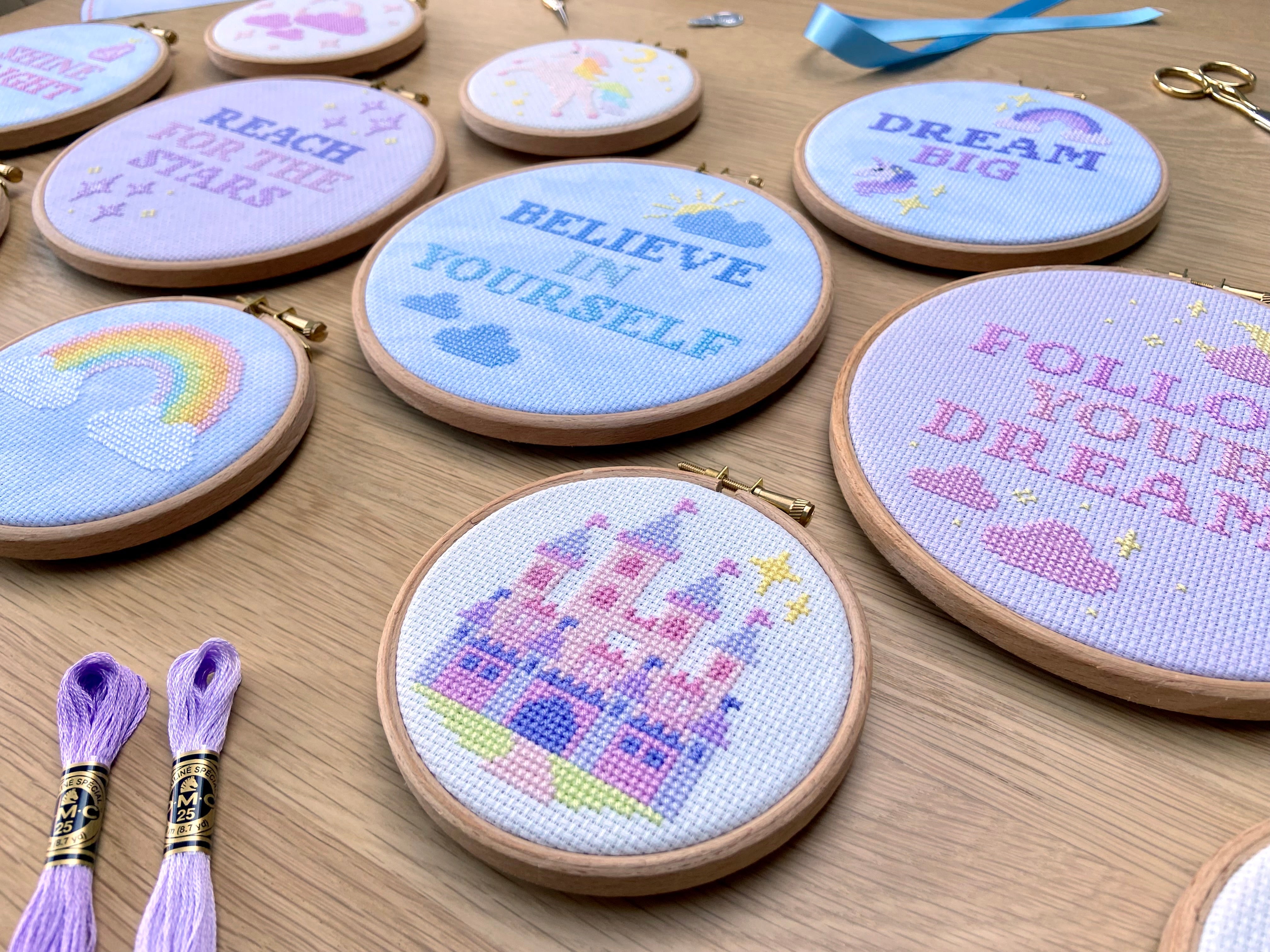 Dreams Collection Cross Stitch Kits – Cosy Stitching Co